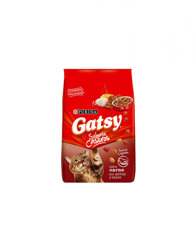 GATSY SABOR A CARNE, ARROZ Y MAIZ - Catlife